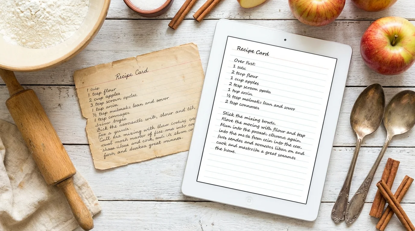 How to Convert Handwritten Recipes to Digital: Complete Guide with ...